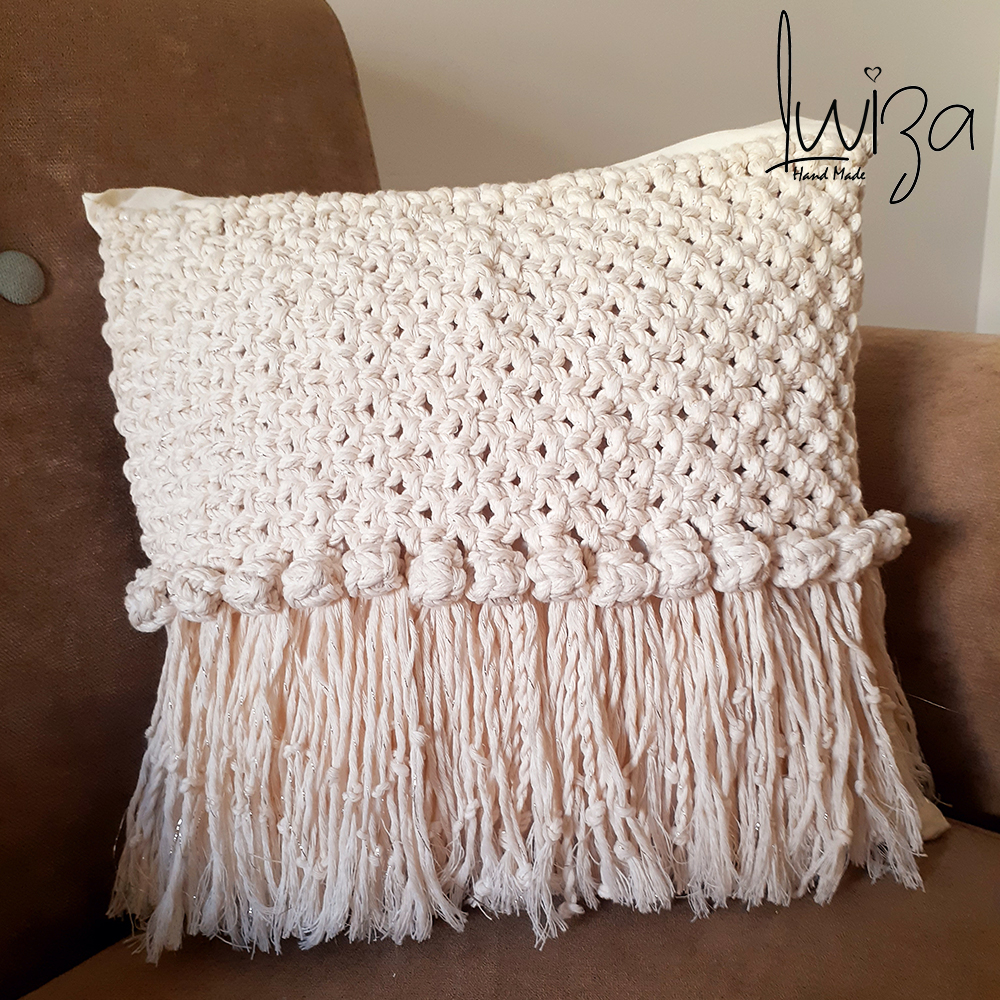 Coussin macramé - Lwiza Hand Made