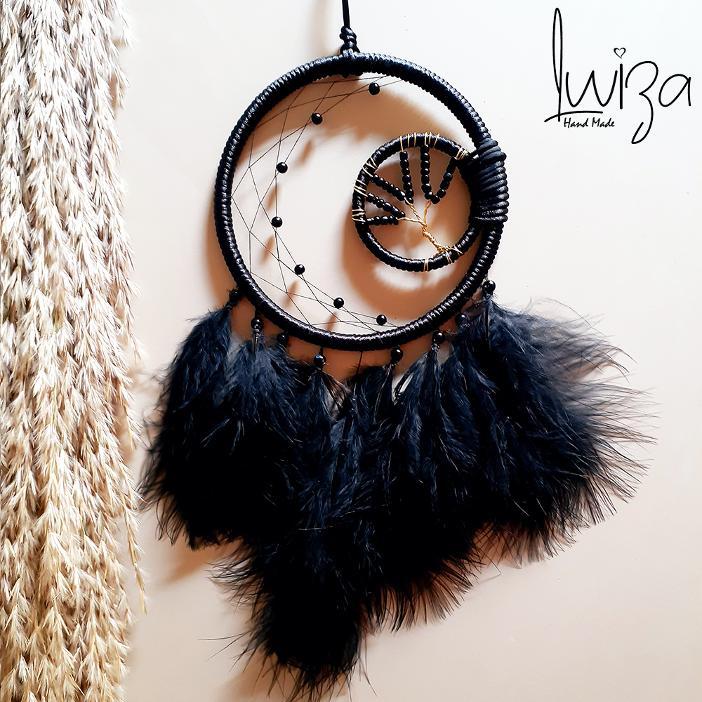 Dreamcatcher Avec Un Pendentif Arbre De Vie – Diamètre 12 Cm - Lwiza ...