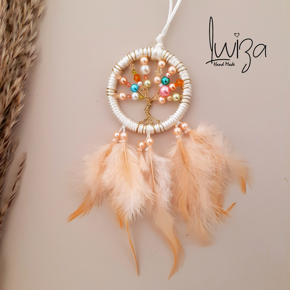 Dreamcatcher Arbre De Vie - Diamètre : 6 cm - Lwiza Hand Made